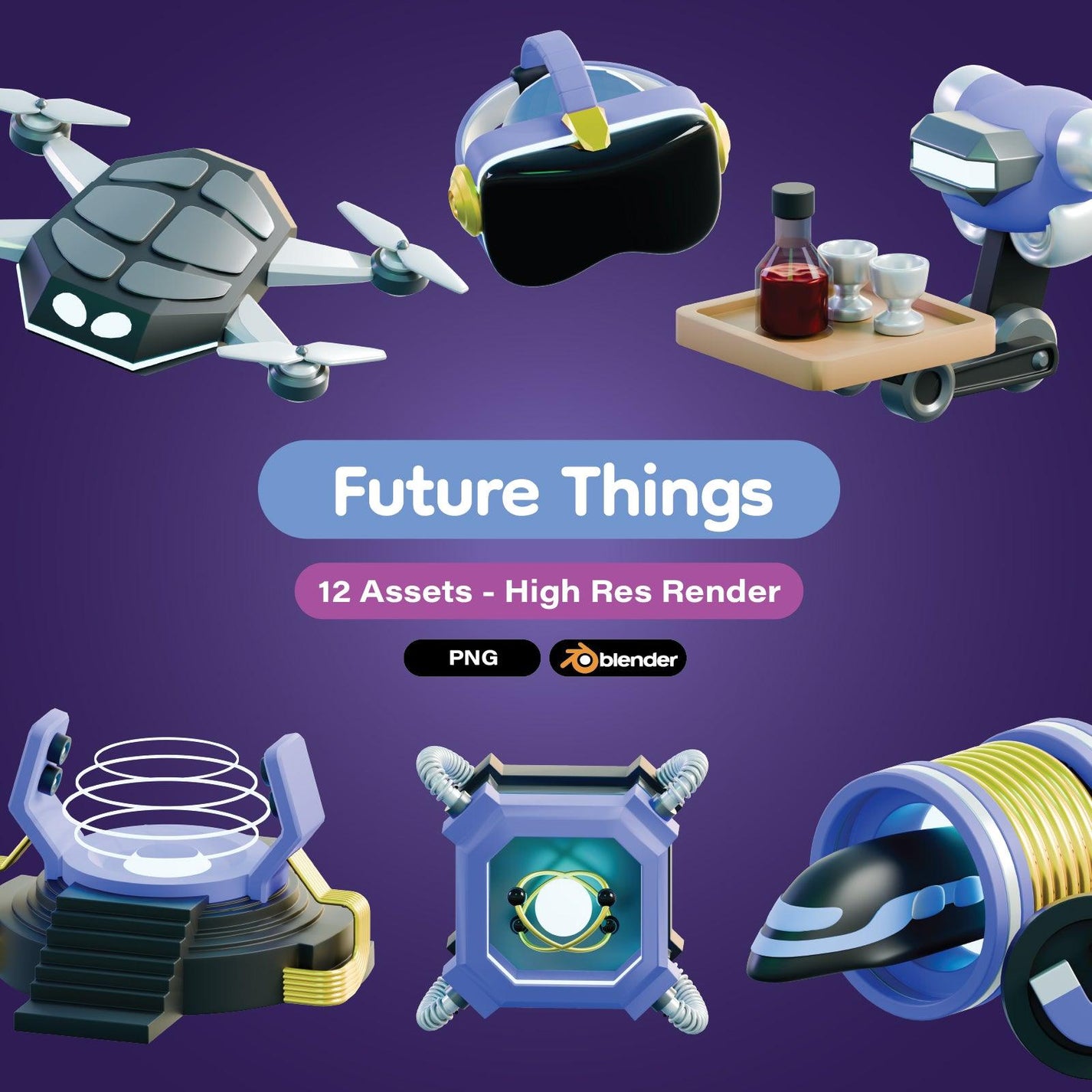 Future Things 3d Icons Pack – Guavanaboy